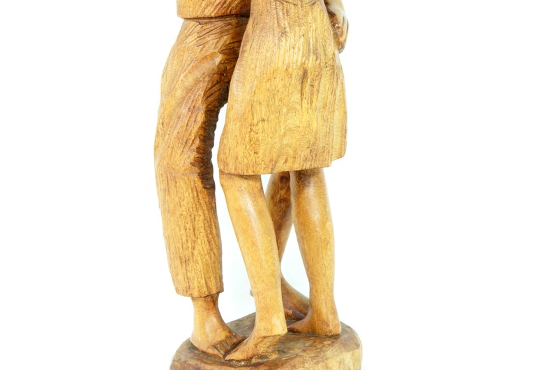 Wood Sculpture - Hand Carved - Man and Woman Dancing - Material Culture ...