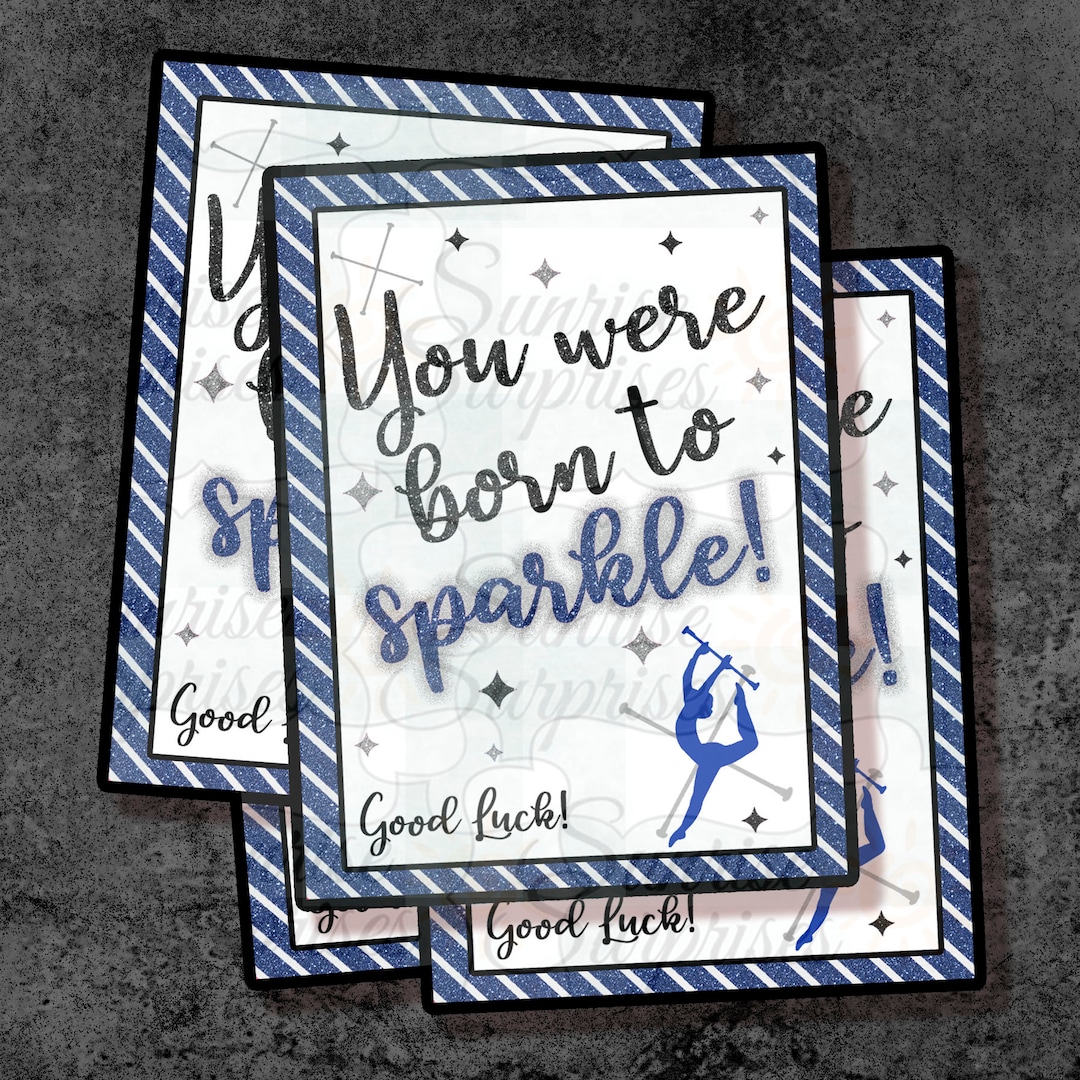 Baton Competition Good Luck Cards / Baton Twirler Cards / Baton Recital ...