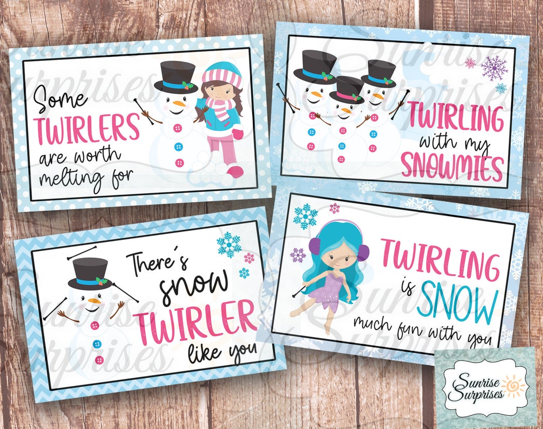 Baton Twirler Twirl Christmas Cards / Christmas Twirl Printable ...