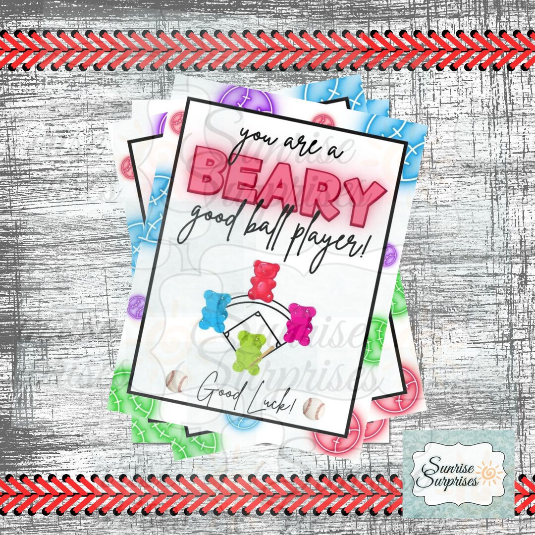 Baseball Game Day Snack Printable / Baseball Team Snack / Good Luck ...