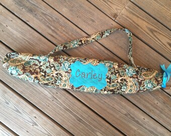 Baton Bag Personalized Quilted Fabric Twirling Case 34in One of a Kind ...