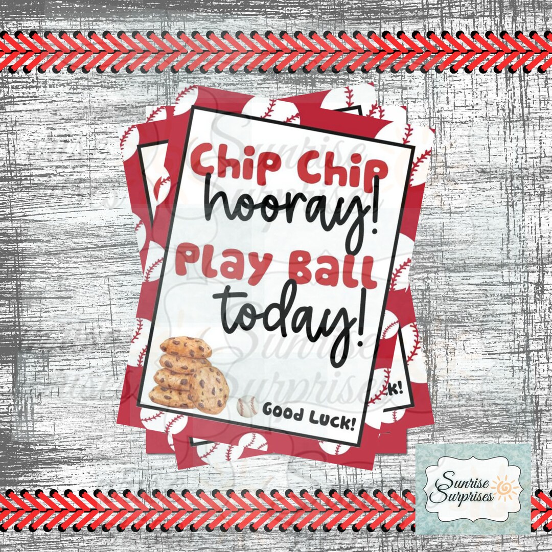 Baseball Game Day Snack Printable / Baseball Team Snack / Good Luck ...
