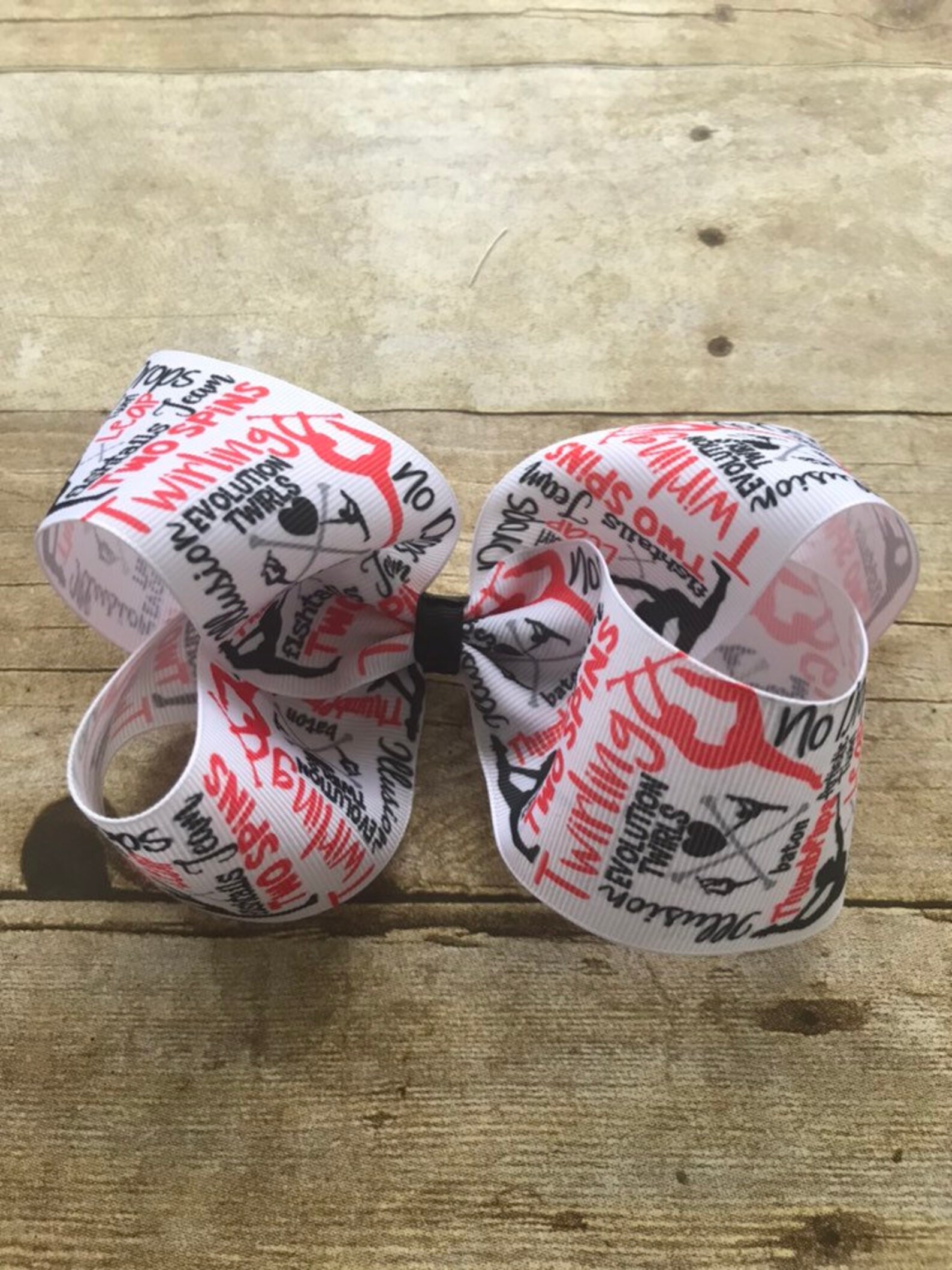 Baton twirler hairbow gift team majorette twirling bow ribbon | Etsy