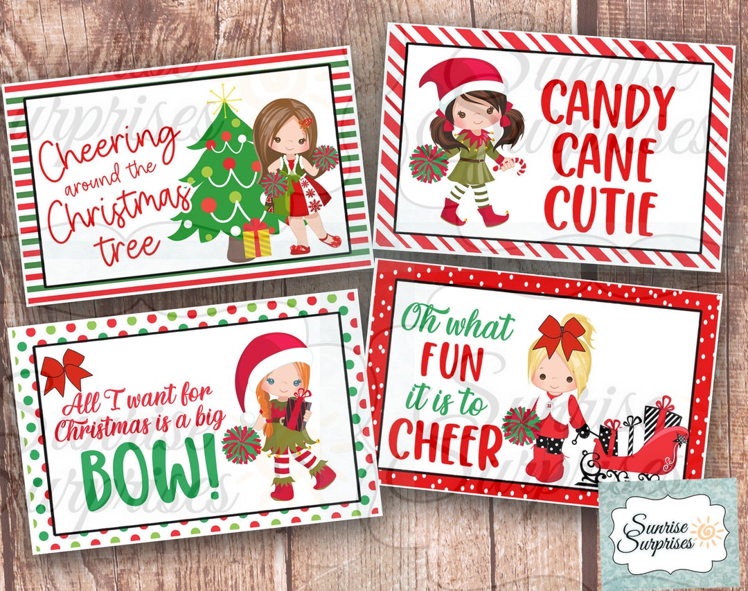Cheerleader Cheer Christmas Card / Cheer Christmas Cards / Christmas ...