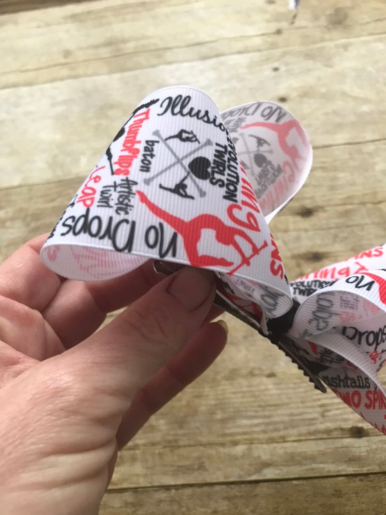 Baton twirler hairbow gift team majorette twirling bow ribbon | Etsy