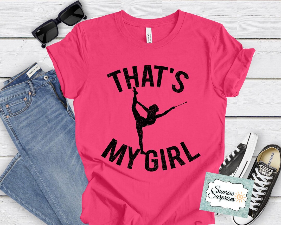 That's My Girl Baton Twirling Shirt | Majorette Mom Tee - Etsy