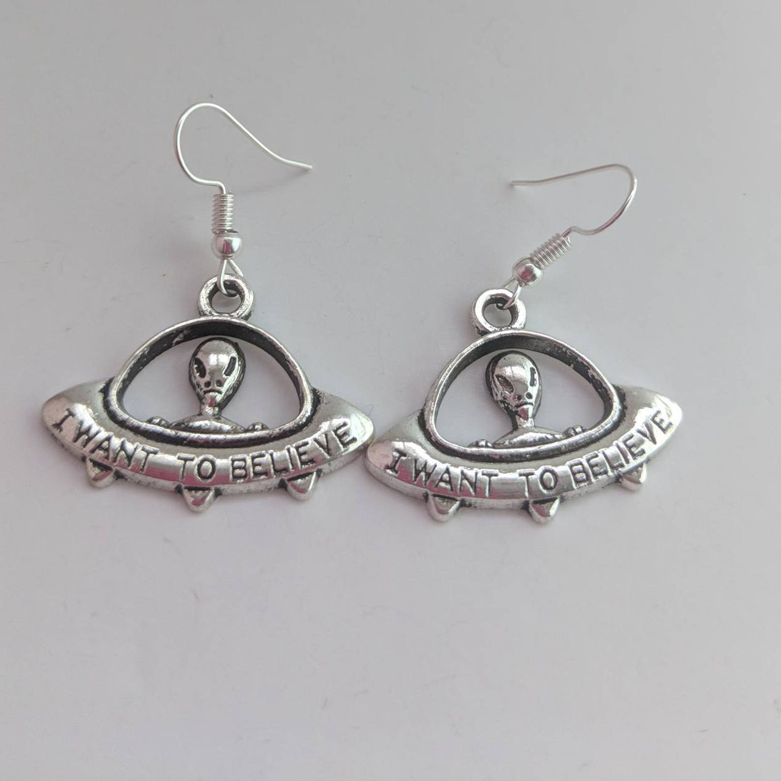 Alien Earrings Alien Jewelry Geek Earrings Geek Jewelry - Etsy