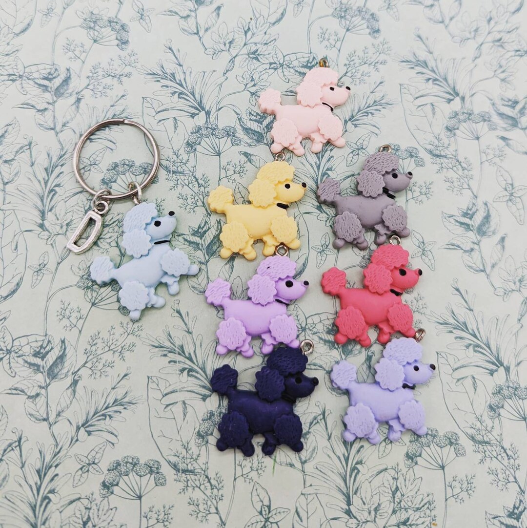Poodle Keychain, Poodle Keyring, Poodle Mom Gifts, Poodle Inspired ...