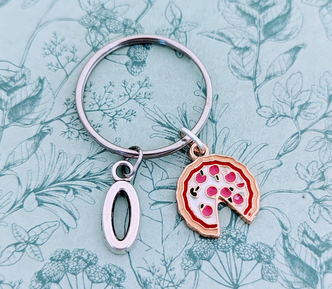 Pizza Keychain, Pizza Keyring, Pizza Bag Accessories, Gifts for Pizza ...