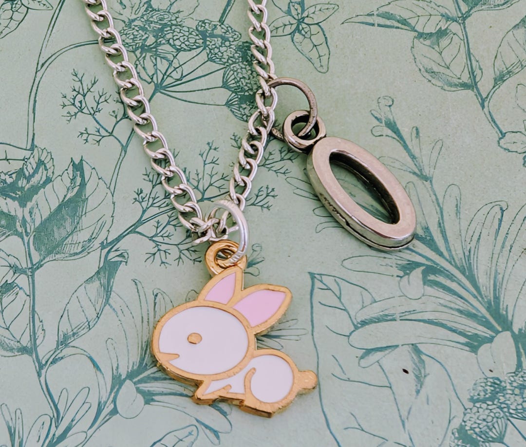 White Bunny Rabbit Necklace, White Rabbit Owner Gifts, White Rabbit ...