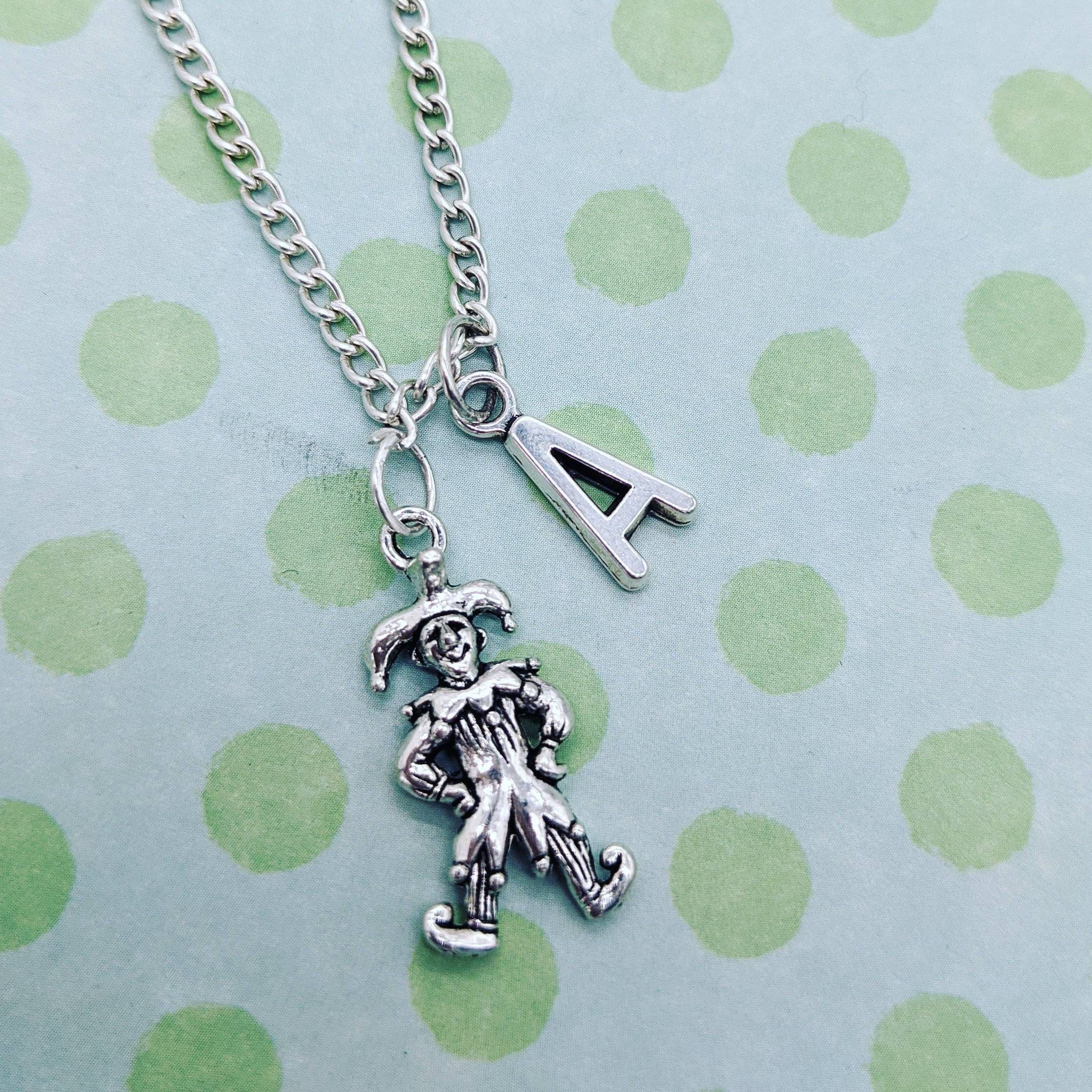 Jester Necklace Joker Necklace Clown Jewelry Clown | Etsy