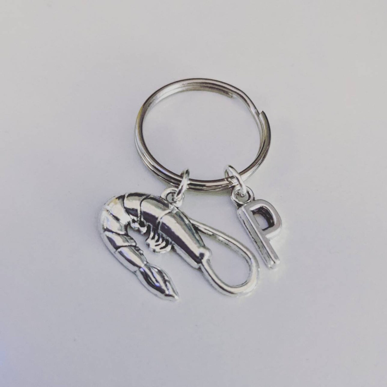 Shrimp Keychain Ocean Keychain Personalised Keyring Bff | Etsy UK