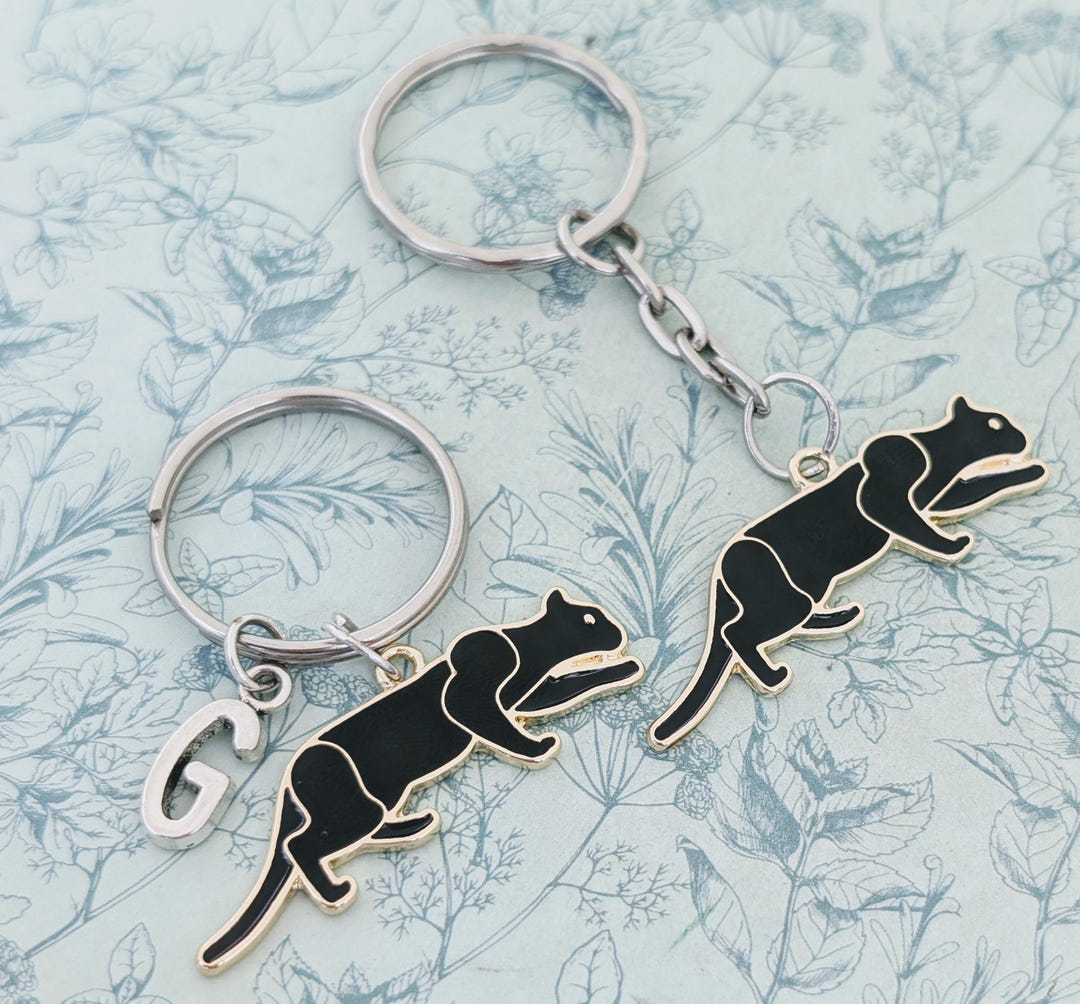 Black Panther Keyring, Black Panther Lover Gifts, Wild Cat Lover Gifts ...