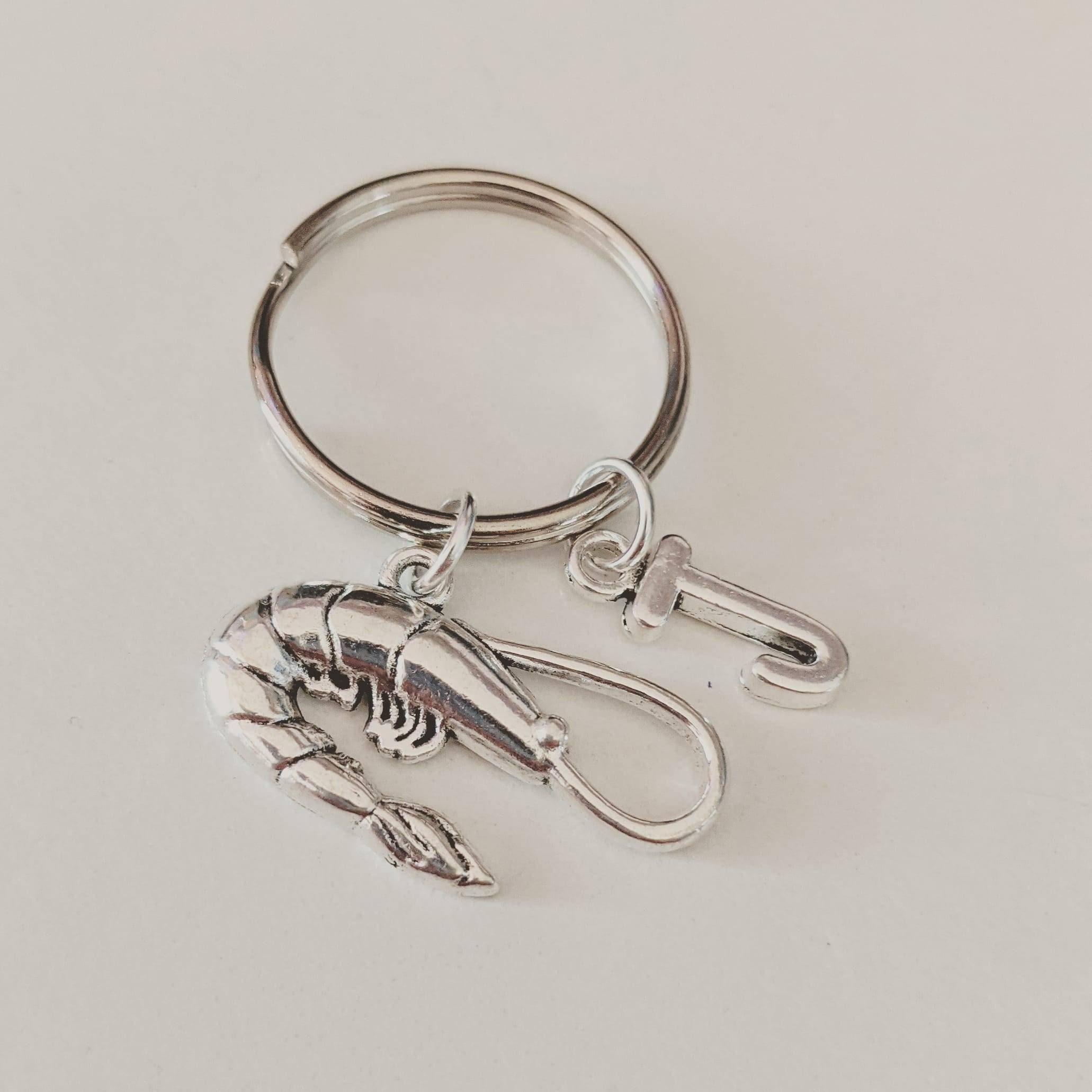 Shrimp Keychain Ocean Keychain Personalised Keyring Bff | Etsy UK