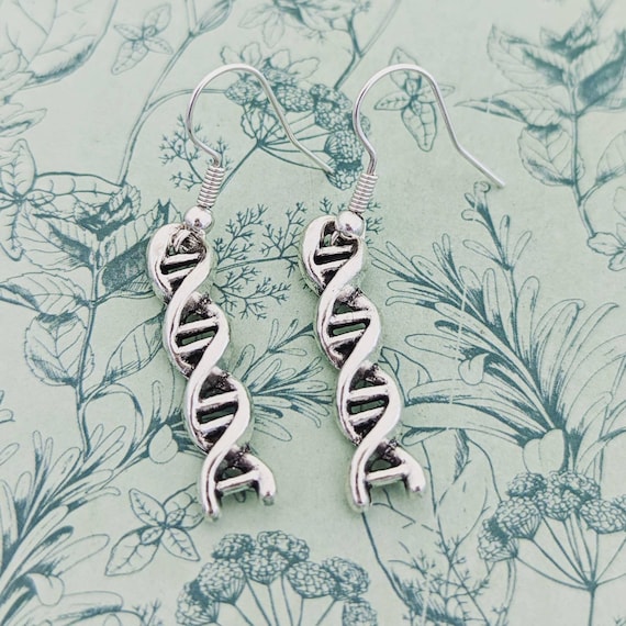 DNA Earrings Science Gift Nurse Gift Geek Earrings - Etsy