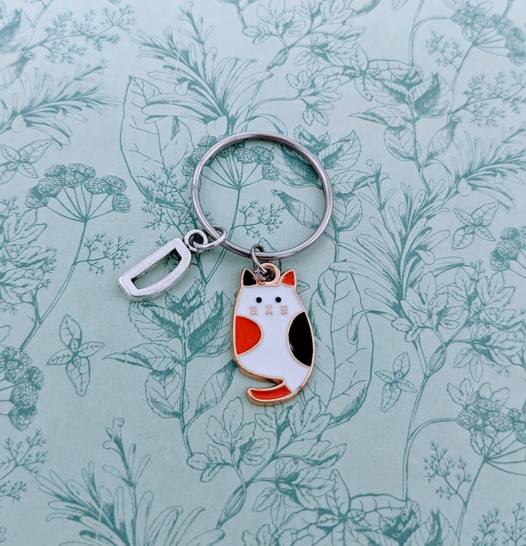 Cat Keyring, Cat Keychain, Ginger Cat, Cat Lady Gifts, Personalised ...