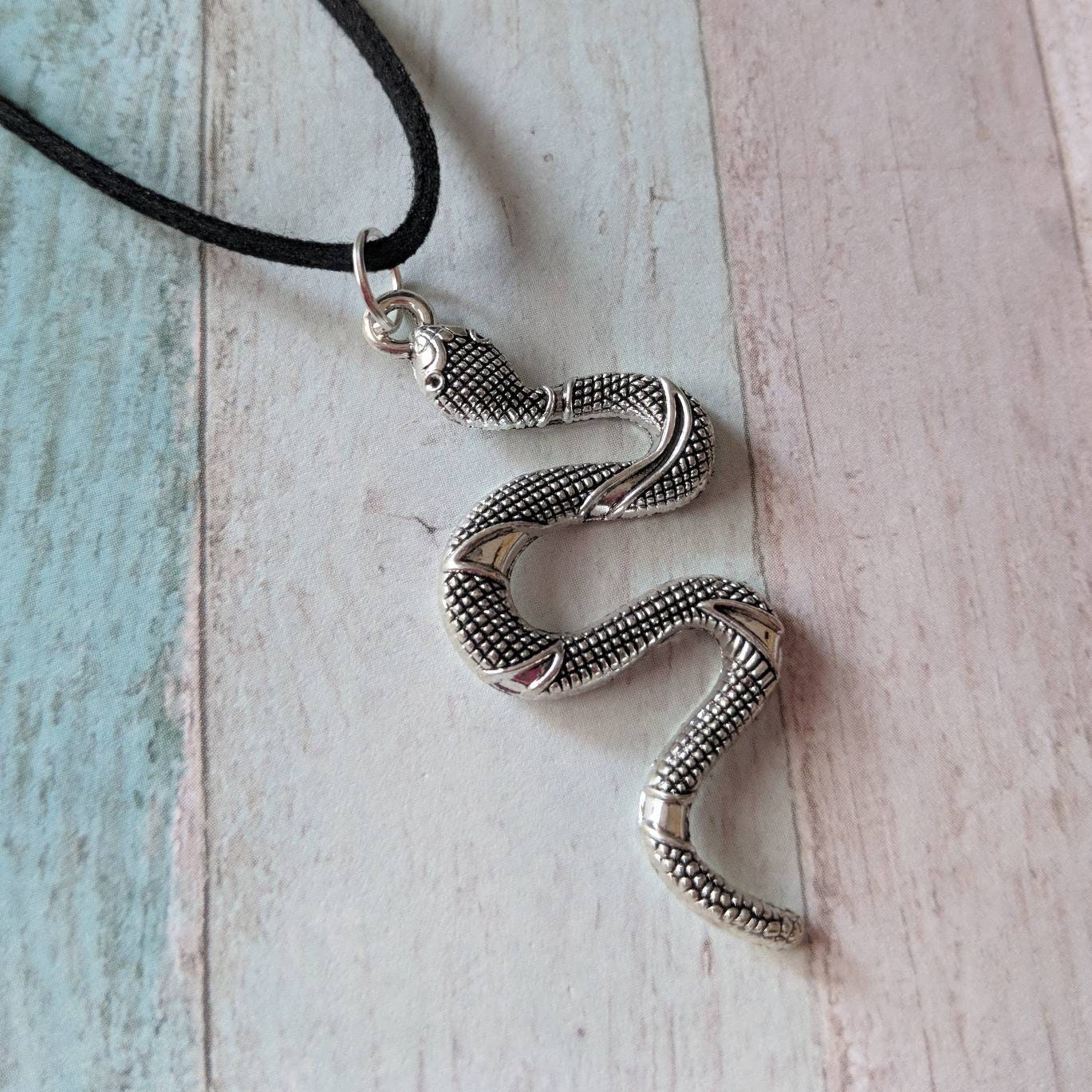 Snake Necklace Snake Jewellery Gothic Necklace Gothic - Etsy Australia