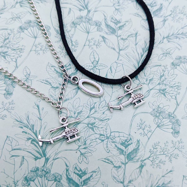 Helicopter Necklace - Etsy
