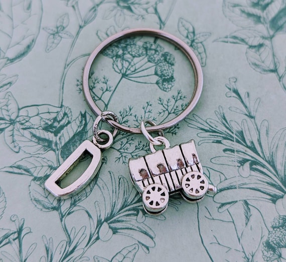 Gypsy Wagon Keychain Covered Wagon Keychain Pioneer Wagon - Etsy