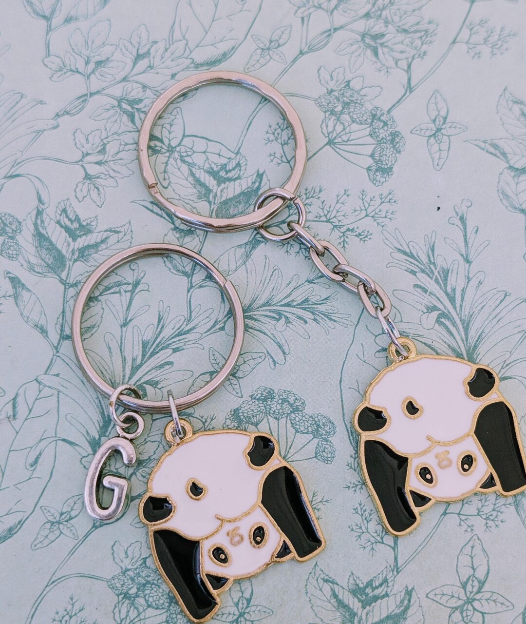 Cute Panda Bear Keyring, Panda Bear Keychain, Panda Bear Lover Gifts ...