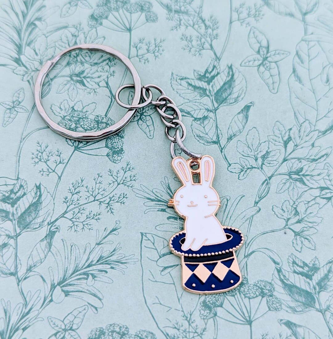 Rabbit Keyring, Magic Keyring, Magician Gifts, Magic Inspired Gifts ...
