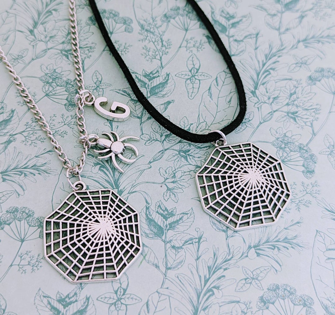 Spider Necklace, Spider Jewellery, Spider Lover Gifts, Gothic Necklace ...