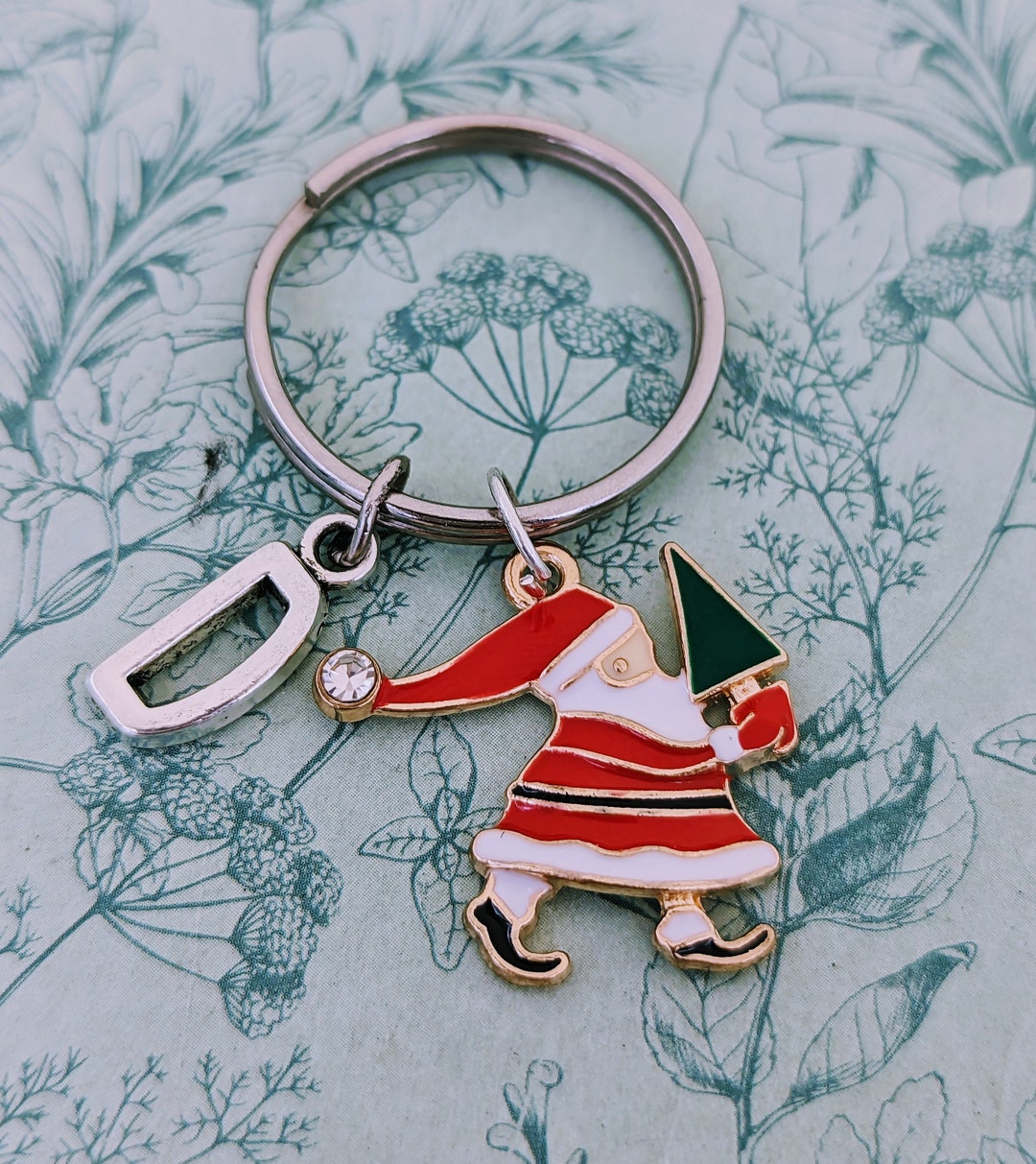 Santa Claus Keyring Santa Claus Keychain Christmas Lover - Etsy