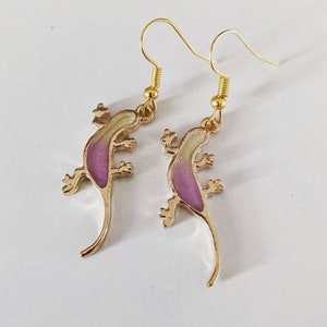 Lizard Earrings, Lizard Jewellery, Gecko Jewelry, Lizard Gift, Gifts ...
