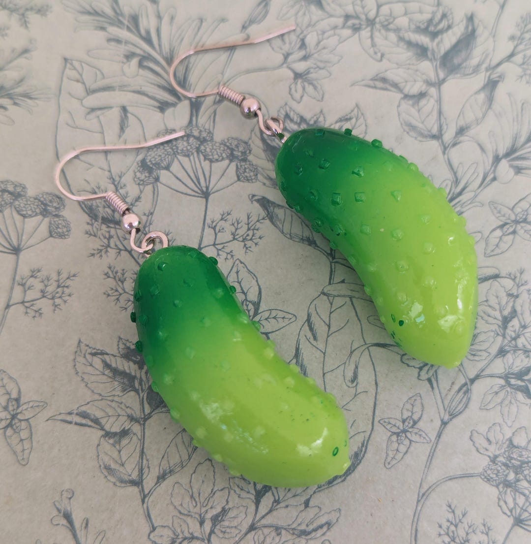 Pickle Earrings, Pickle Jewellery, Pickle Lover Gifts, Foodie Gifts ...