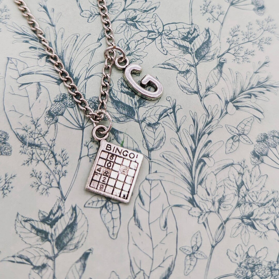 Bingo Initial Necklace, Bingo Player Gifts, Nan Pendant, Mum Necklace ...