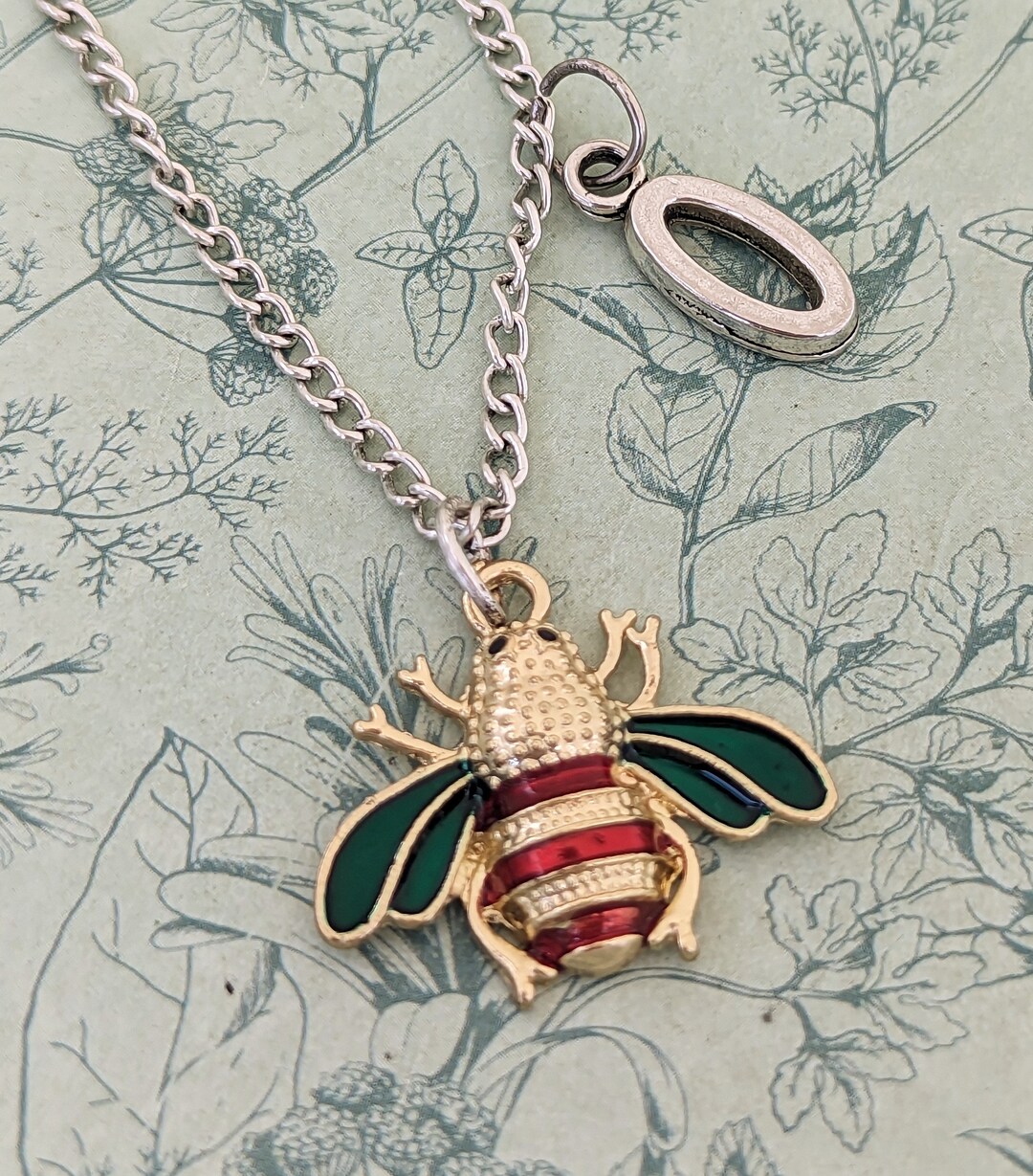 Bee Necklace, Bee Jewellery, Bee Gifts, Bee Keeper, Initial Necklace ...