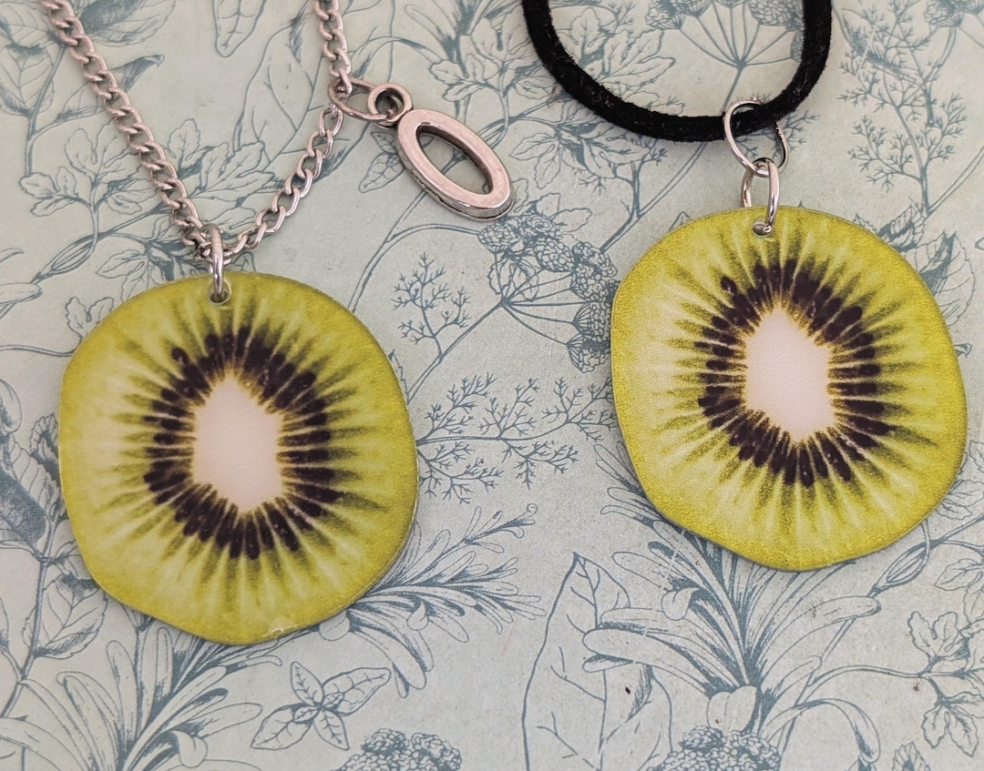 Kiwi Fruit Necklace, Kiwi Fruit Lover Gifts, Kiwi Fruit Style Jewellery ...