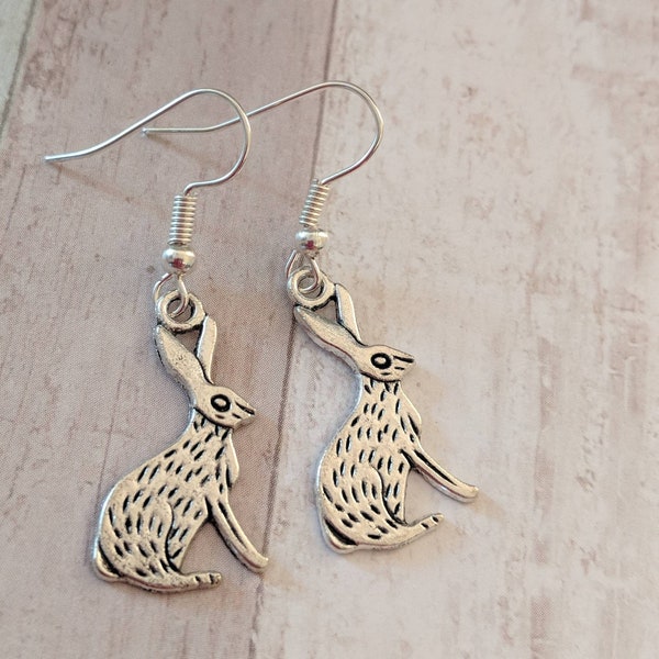 Rabbit Earrings - Etsy