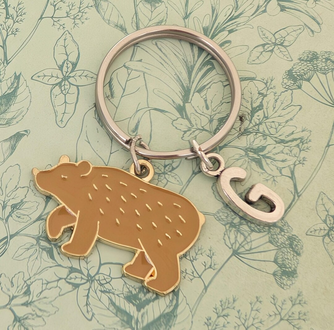 Brown Bear Keychain, Brown Bear Lover Gifts, Bear Inspired Gifts, Bear ...