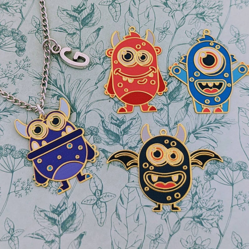 Monster Necklace - Etsy