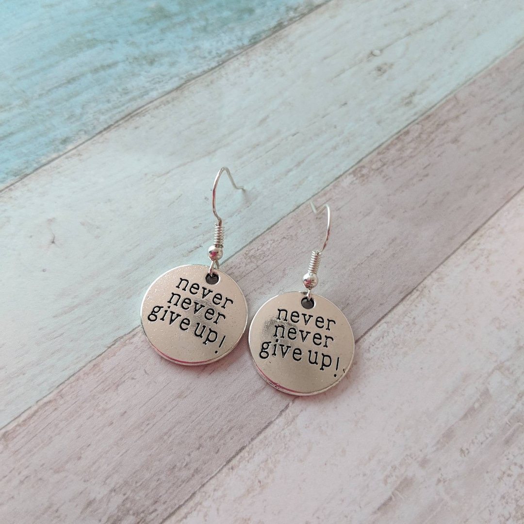 Word Earrings, Inspiration Earrings, Charm Earrings, Yoga, Mental ...