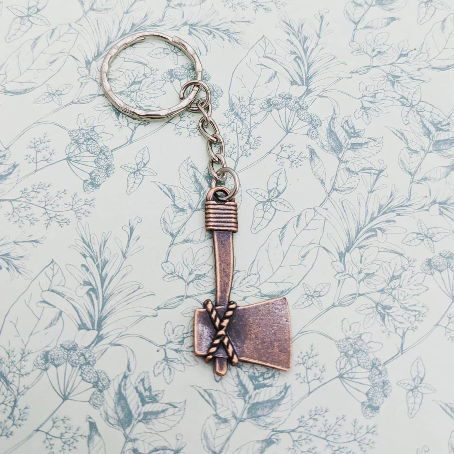 Axe keyring bag charm Viking keychain fantasy gifts Nordic | Etsy