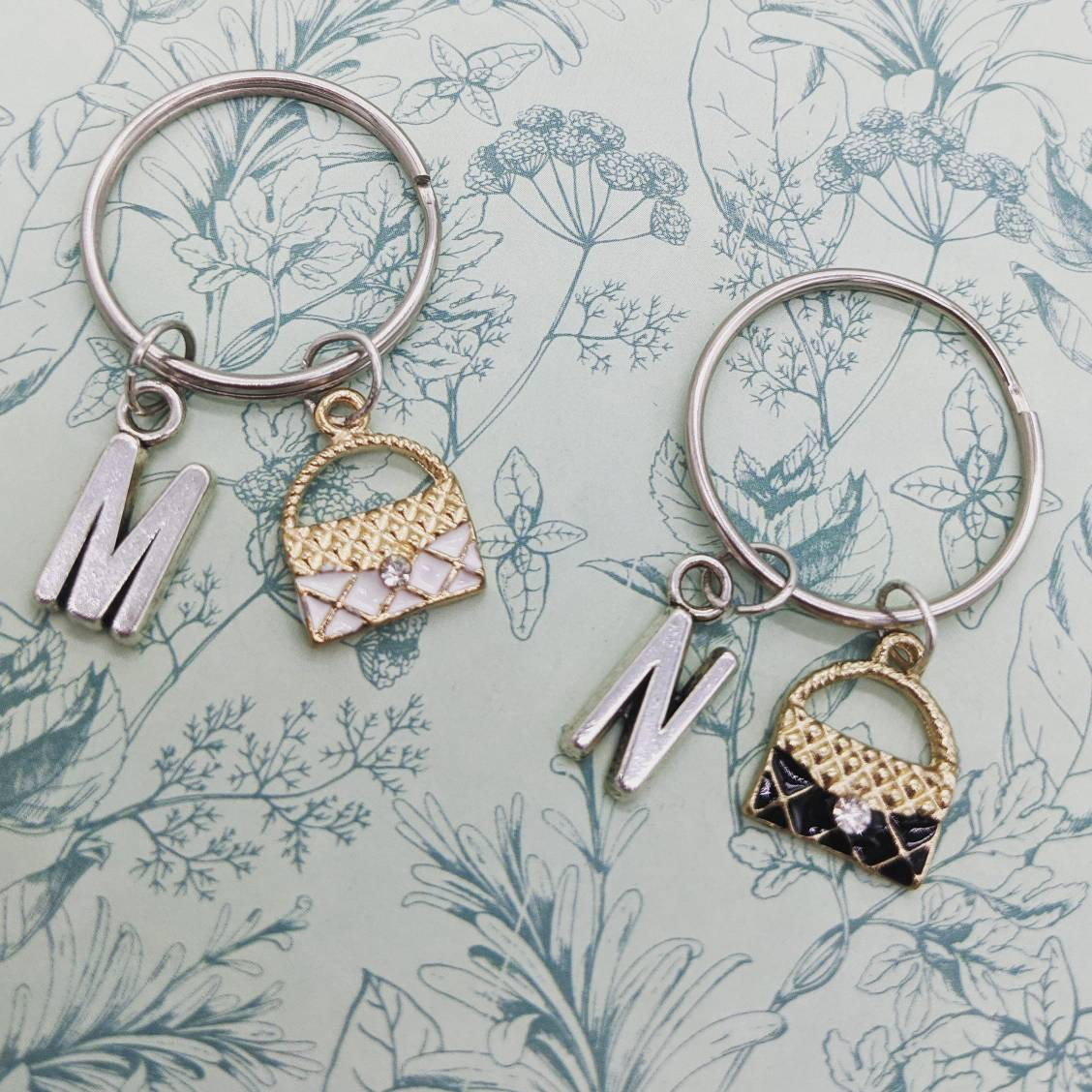 Ladies Keyring Handbag Charm Birthday Gifts Initial - Etsy UK