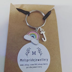 Rainbow Keyring, Rainbow Gift, Personalised Keyring, Bff Gifts, Rainbow ...