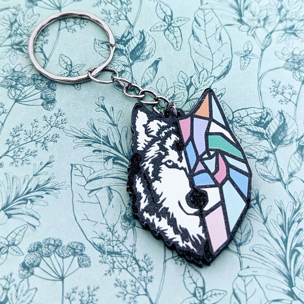 Wolf Keychain - Etsy