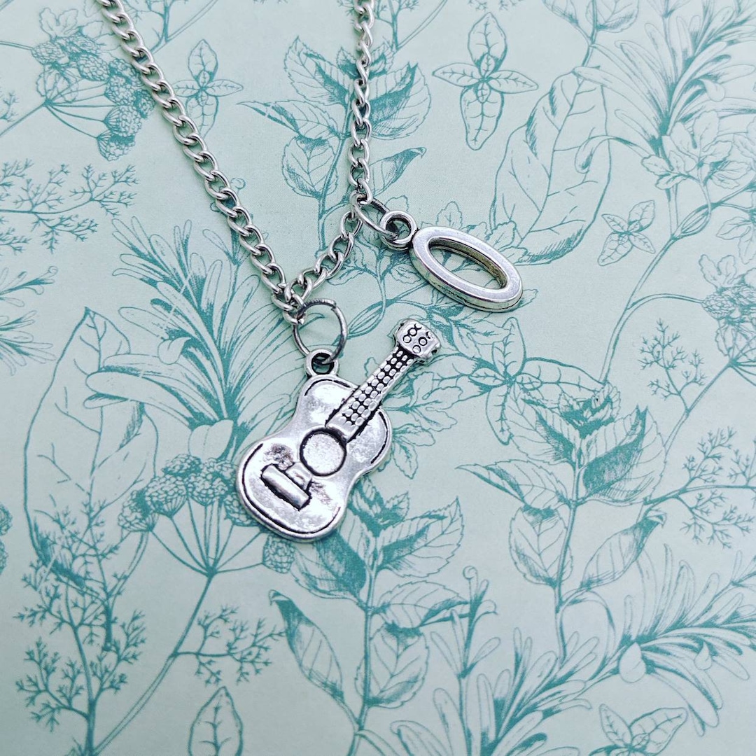 Collar de guitarra, joyas de guitarra, regalos para amantes de la ...