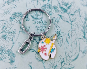 Paint Palette Keychain - Etsy