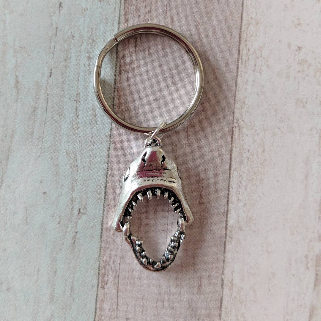 Shark Keyring, Sealife Keyring, Ocean Keychain, Summer Keychain, Shark ...