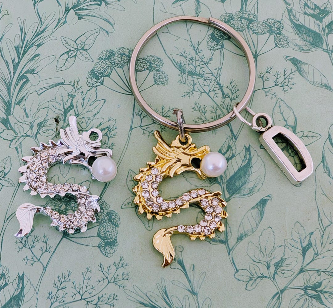 Dragon Themed Keyring, Dragon Lover Gifts, Dragon Inspired, Chinese ...