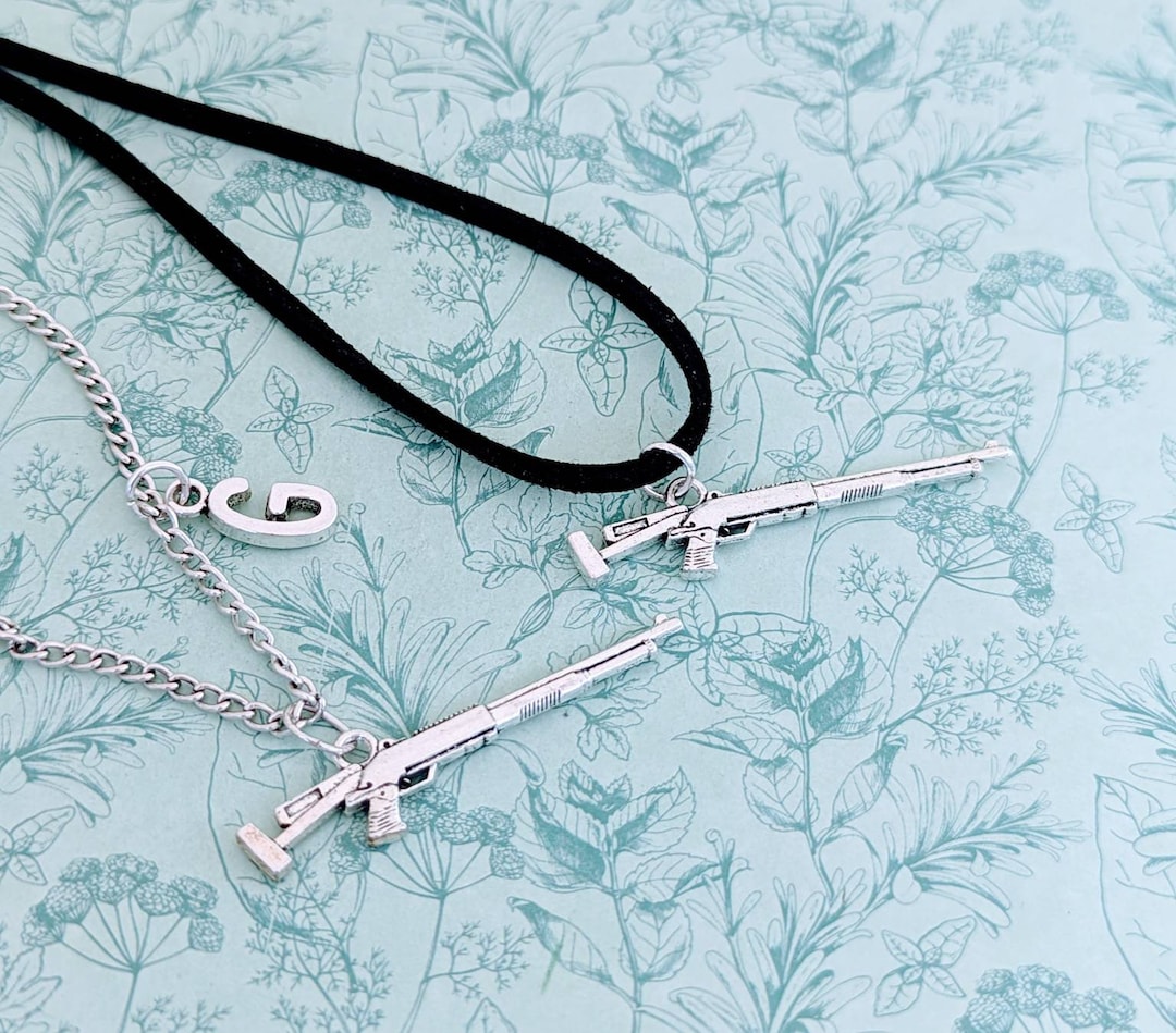 Gun Necklace, Shotgun Necklace, Shotgun Jewelry, Rifle Necklace, Gamer ...