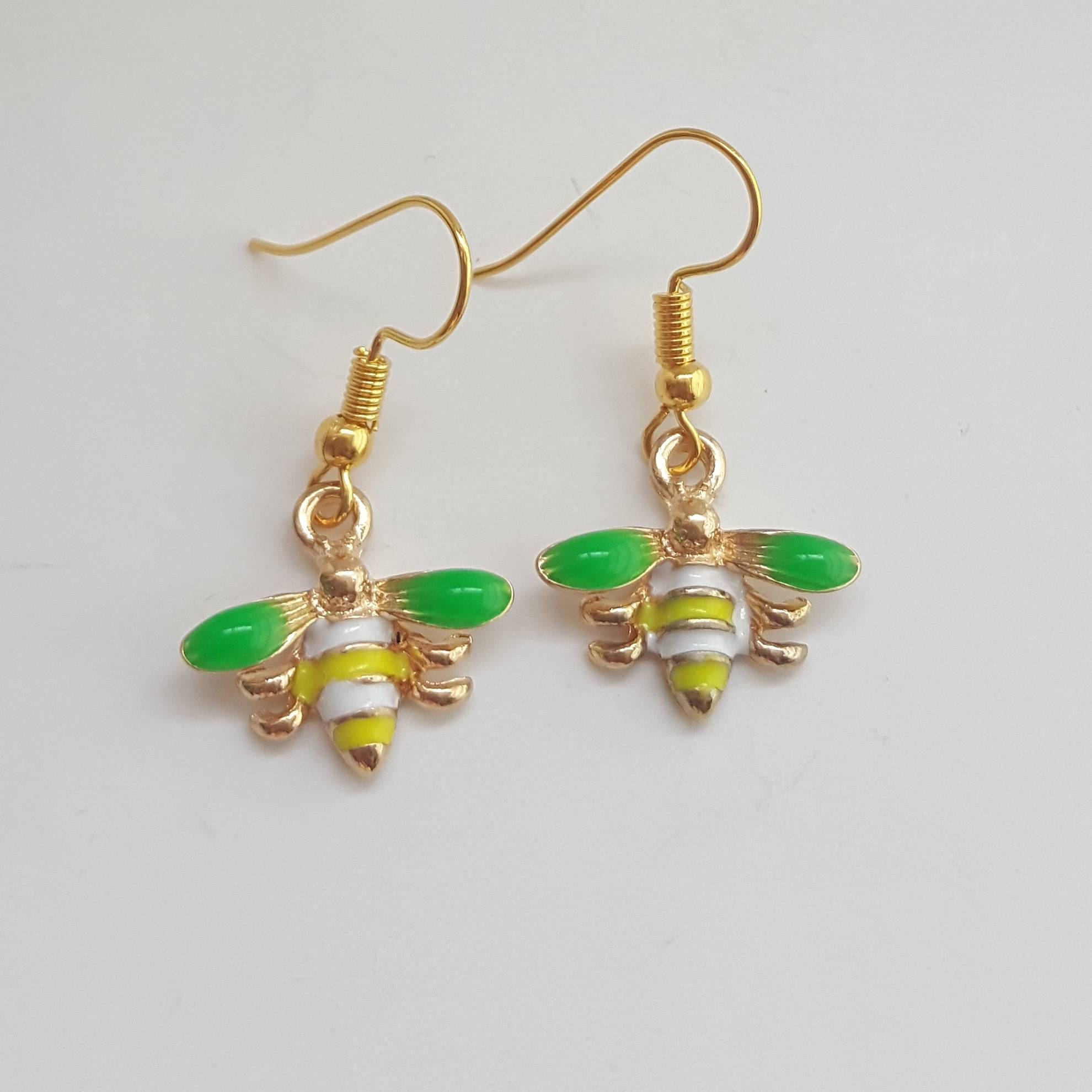 Bee Earrings, Bee Jewelry, Bumble Bee Earrings, Bee Keeper Gifts ...