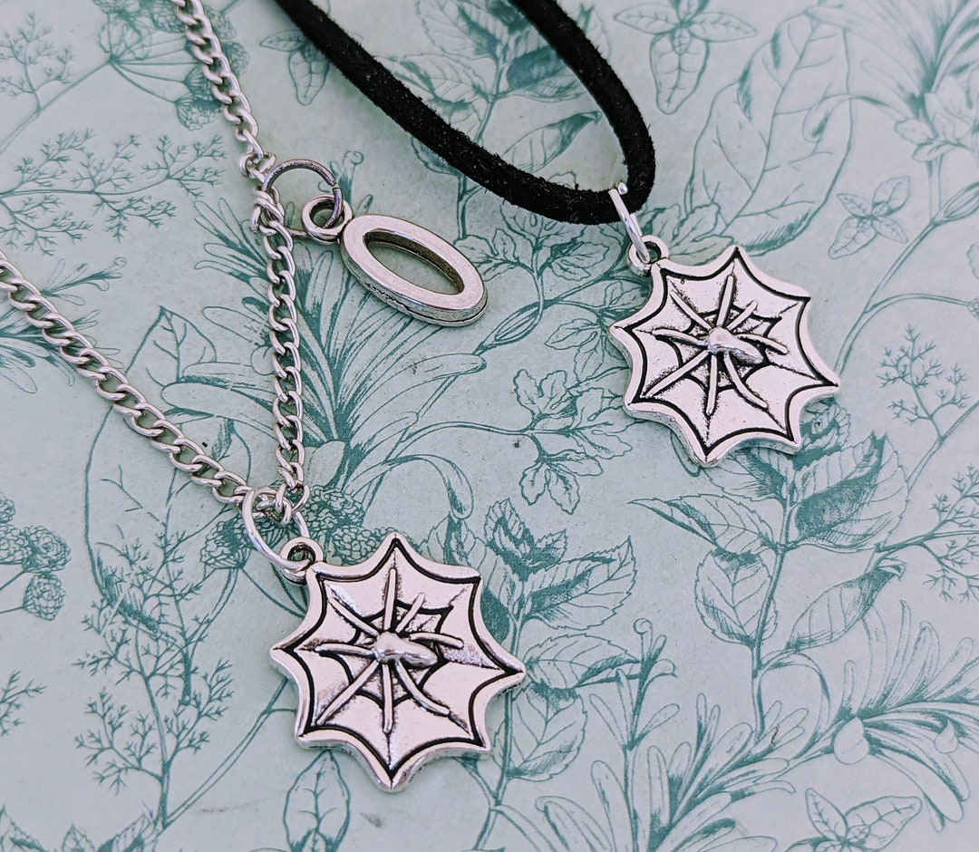 Spider Necklace, Spider Web Necklace, Tarantula Jewellery, Spider ...