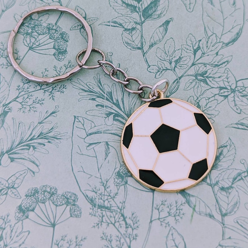 Football Keychain - Etsy