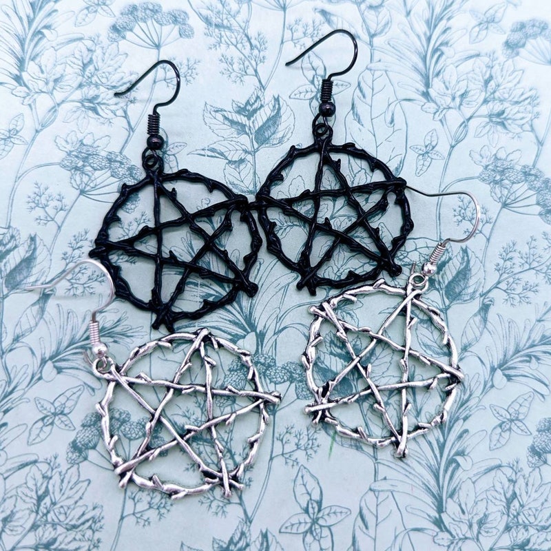 Pentagram Sword Earrings - Etsy