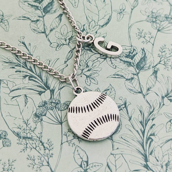 Baseball Necklace - Etsy
